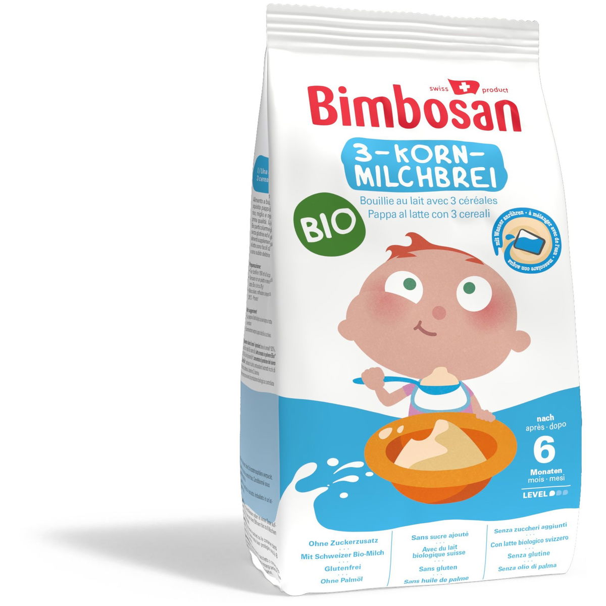 Bimbosan Organic 3 Grain Milk Porridge - 4mybaby.ch