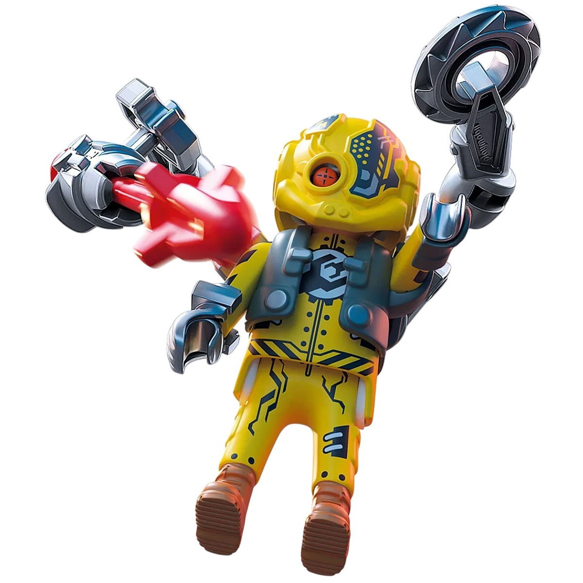 PLAYMOBIL Heroes 71837 Roboter Held – Actionfigur mit High-Tech Power