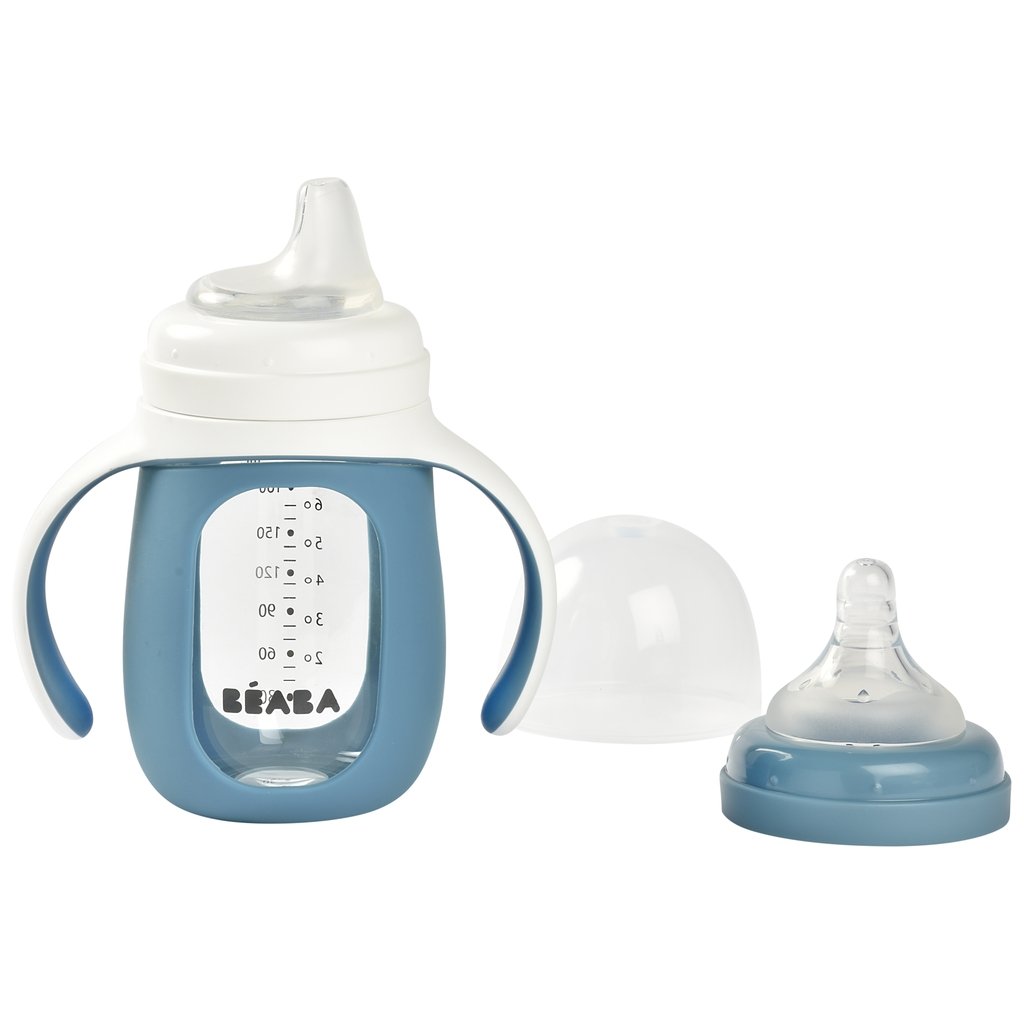 Beaba Baby bottle 2in1: With silicone cover for optimal protection