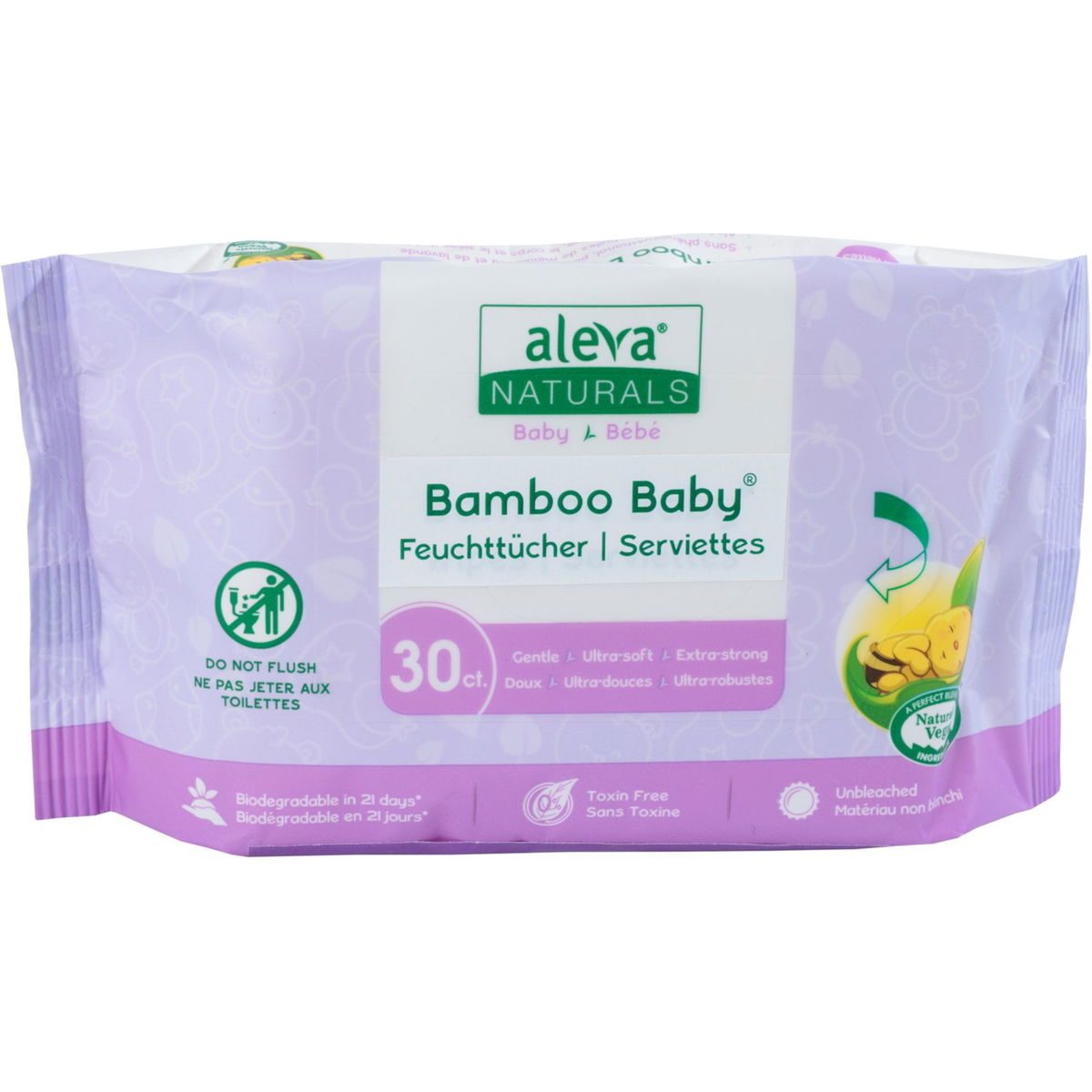 Lingettes bambou Aleva NATURALS 4mybaby Achetez