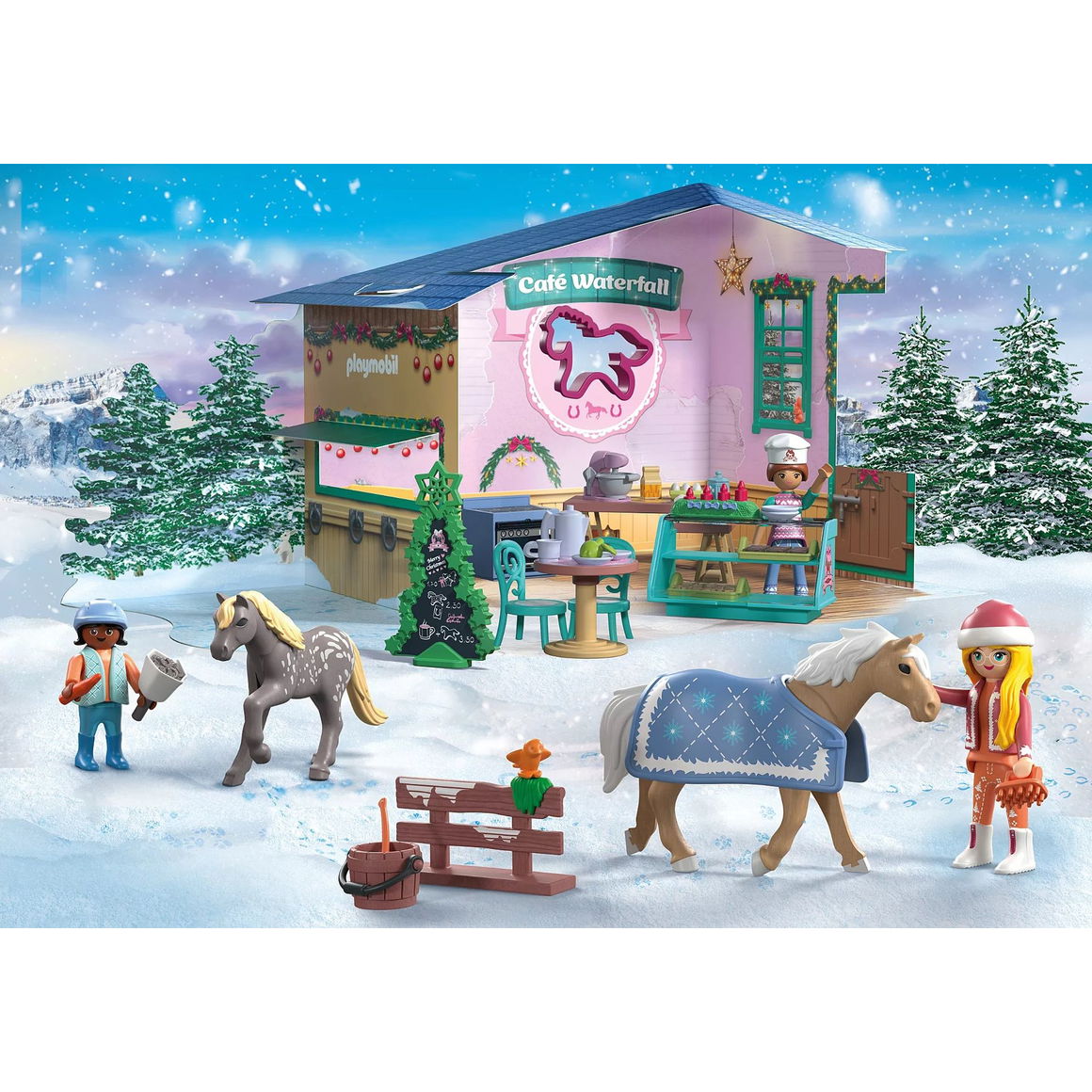 PLAYMOBIL Horses of Waterfall Advent Calendar – Christmas Baking in the ...