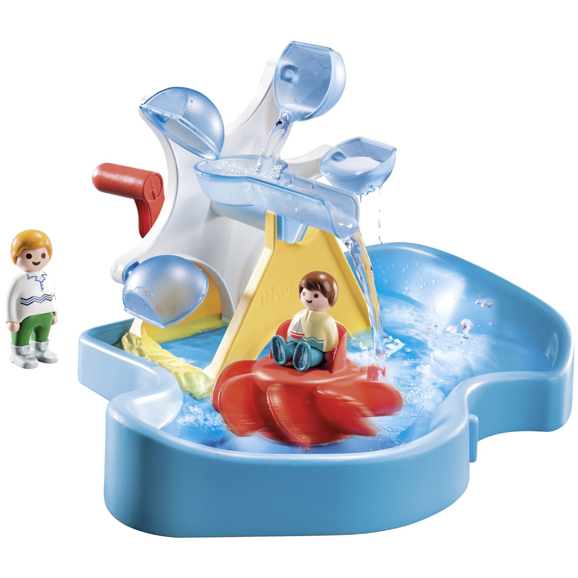 PLAYMOBIL 1.2.3 70268 Water wheel carousel: fun for the little ones