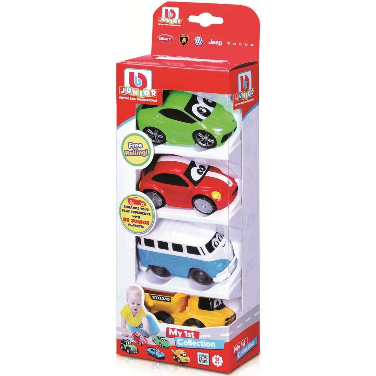 bb Junior Ma Première Collection Set de 4 – Voitures Jouets dès 12 Mois ...