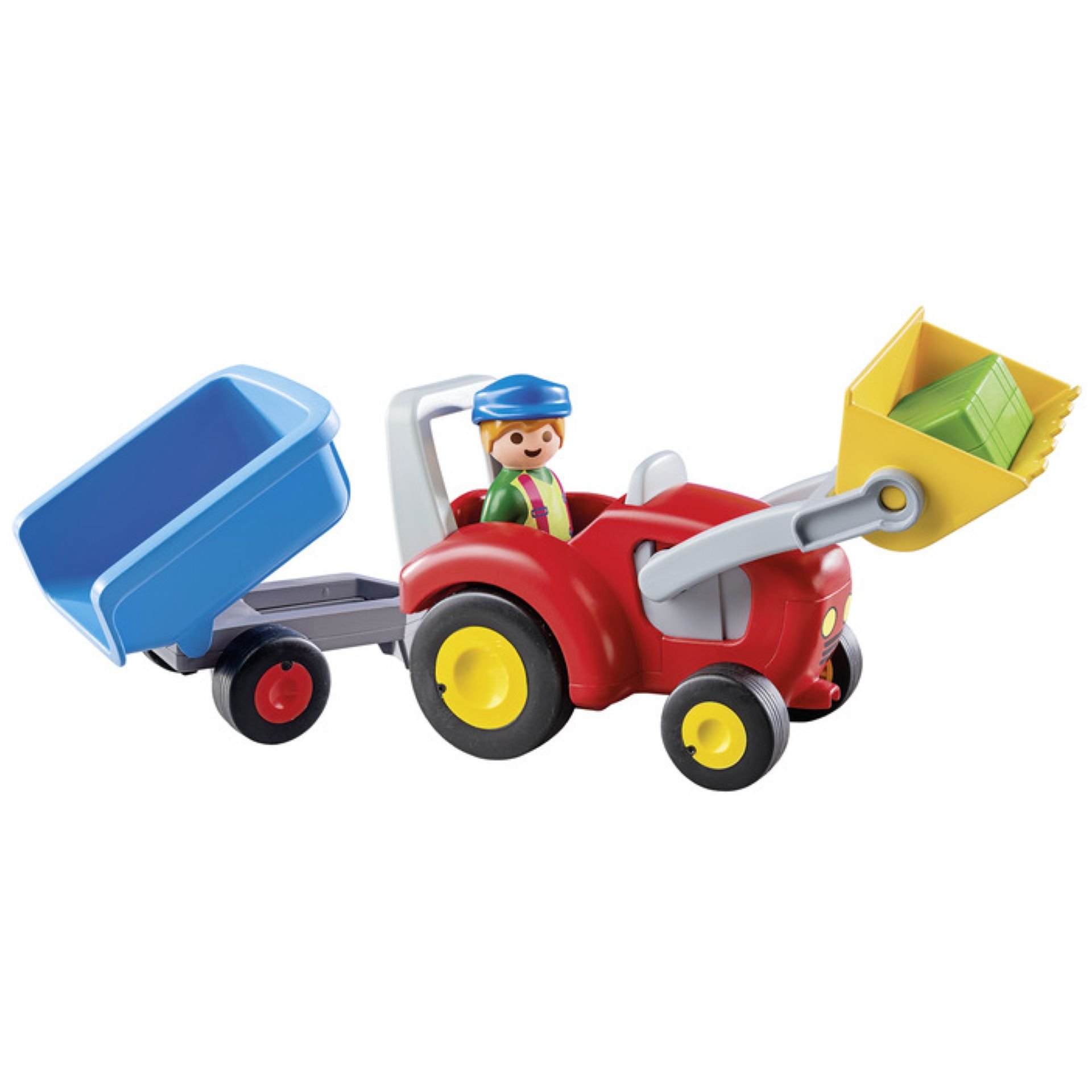 PLAYMOBIL Tractor with trailer - fun on the farm for children