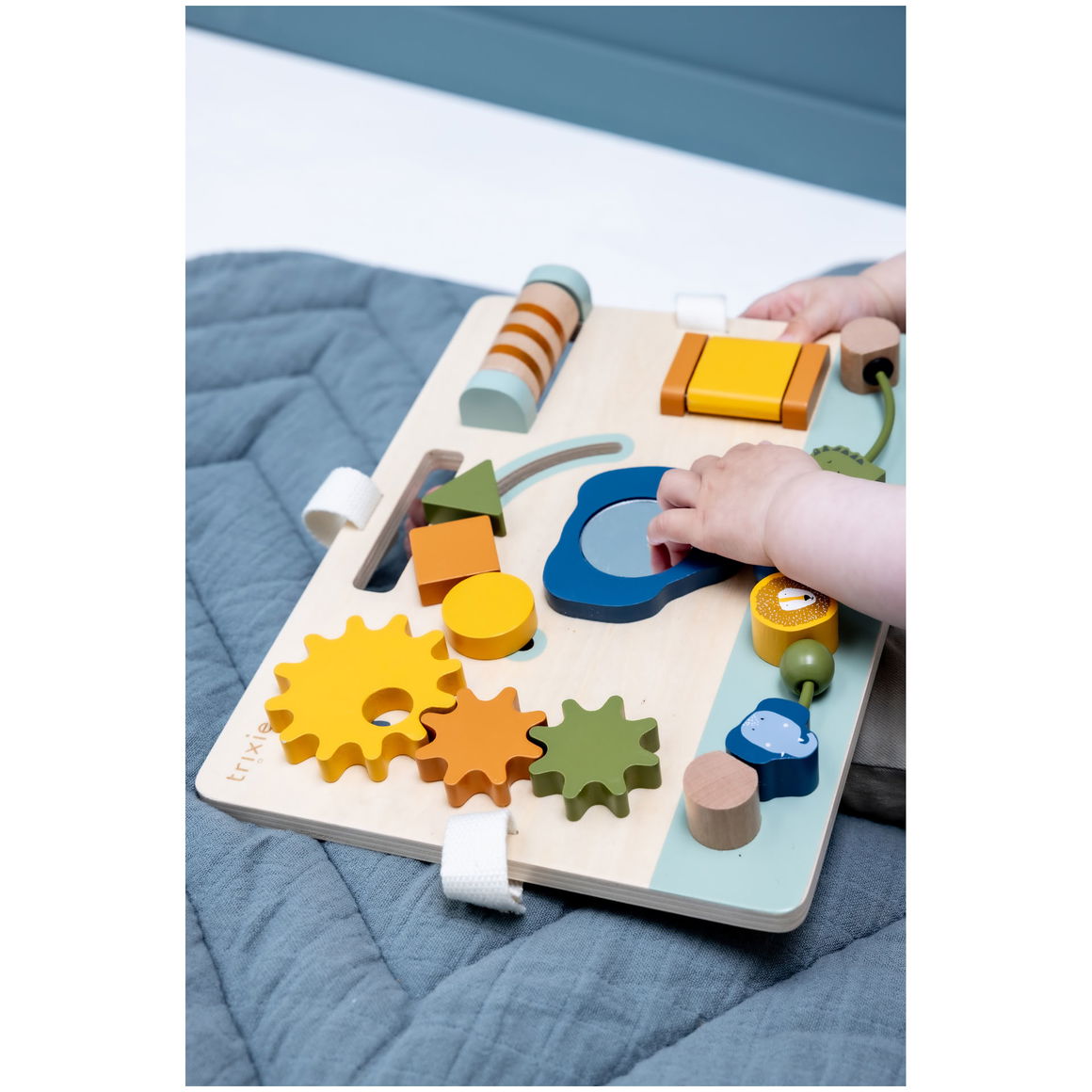 trixie Wooden Activity Board – Sensory Play for Babies | 4my