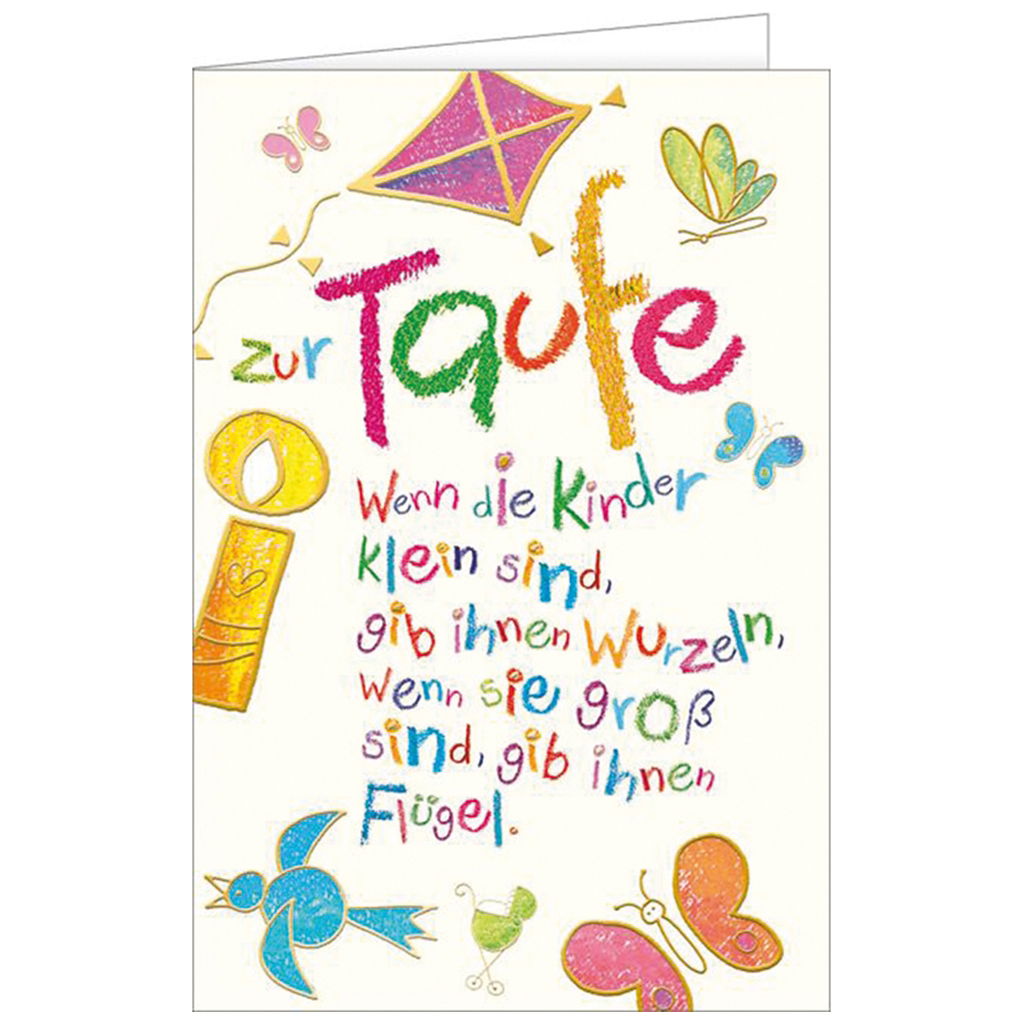 Glückwunschkarte Zur Taufe – Wundervolle Taufgrüße online kaufen bei ...