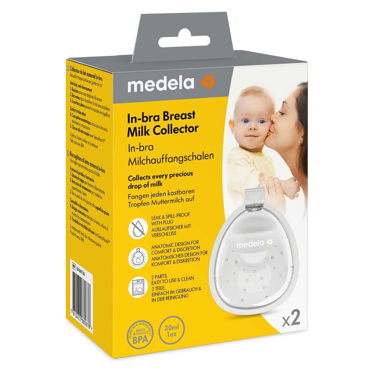 Medela InBra breast milk collection cups – safe & discreet | 4mybaby.ch