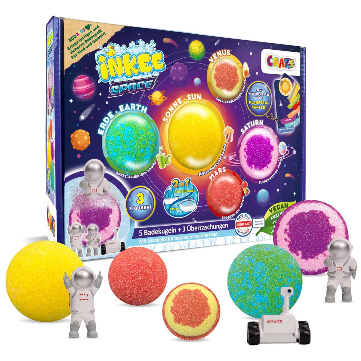 CRAZE Inkee Badebombe Space - Weltraum Badespaß online kaufen