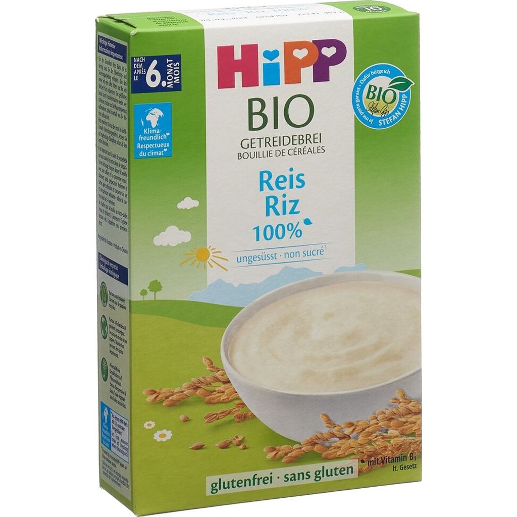 Hipp Organic Cereal Porridge Rice 200g - Healthy Meal for Babies
