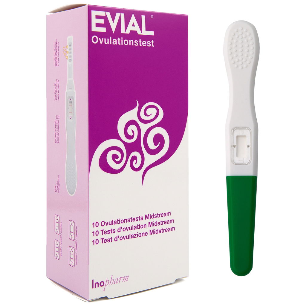 Evial Test d'ovulation Midstream - Détermination fiable de l'ovulation