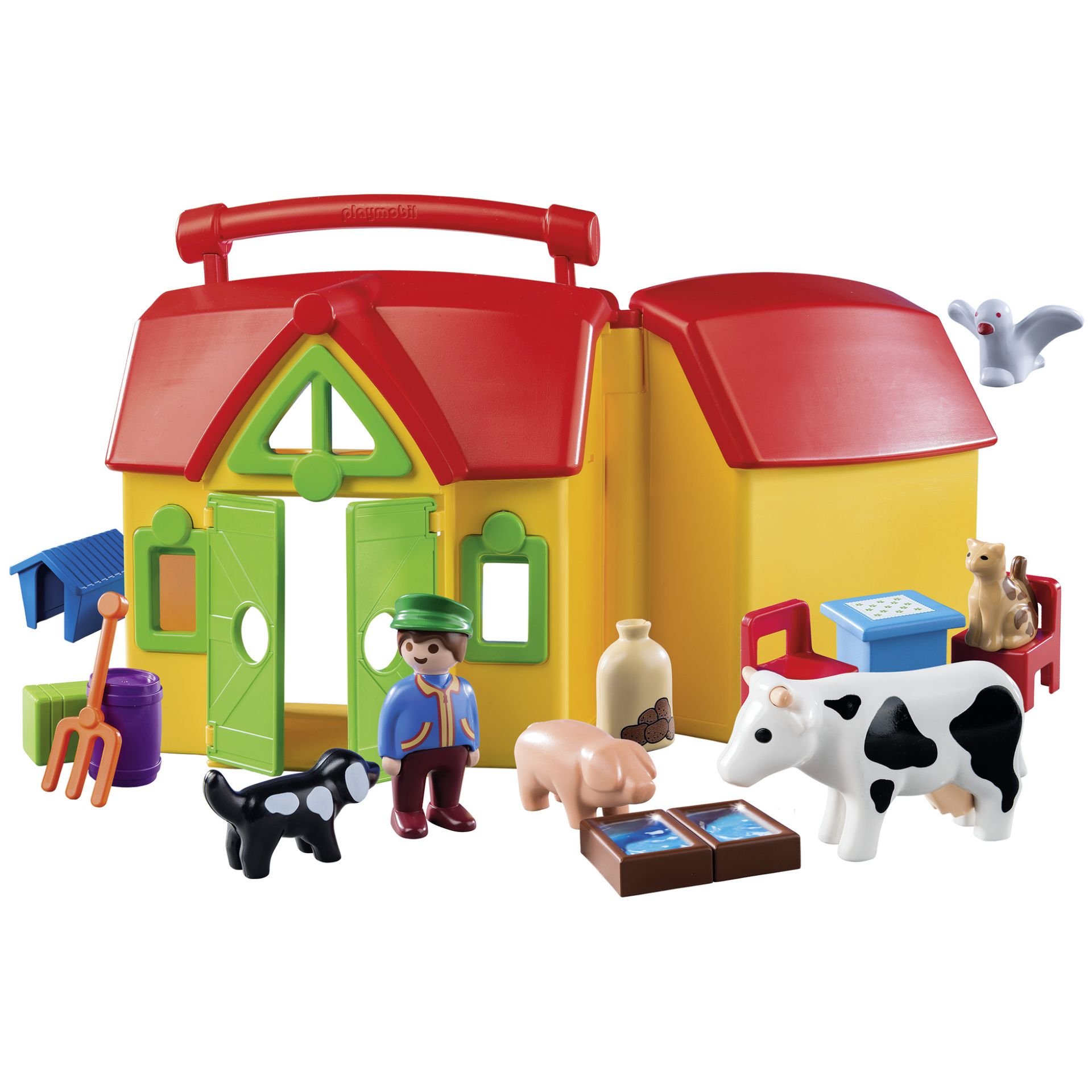 PLAYMOBIL 1.2.3 6962 My Take-Away Farm - Fun for Little Explorers