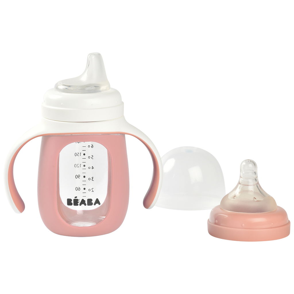Beaba Baby bottle 2in1: With silicone cover for optimal protection