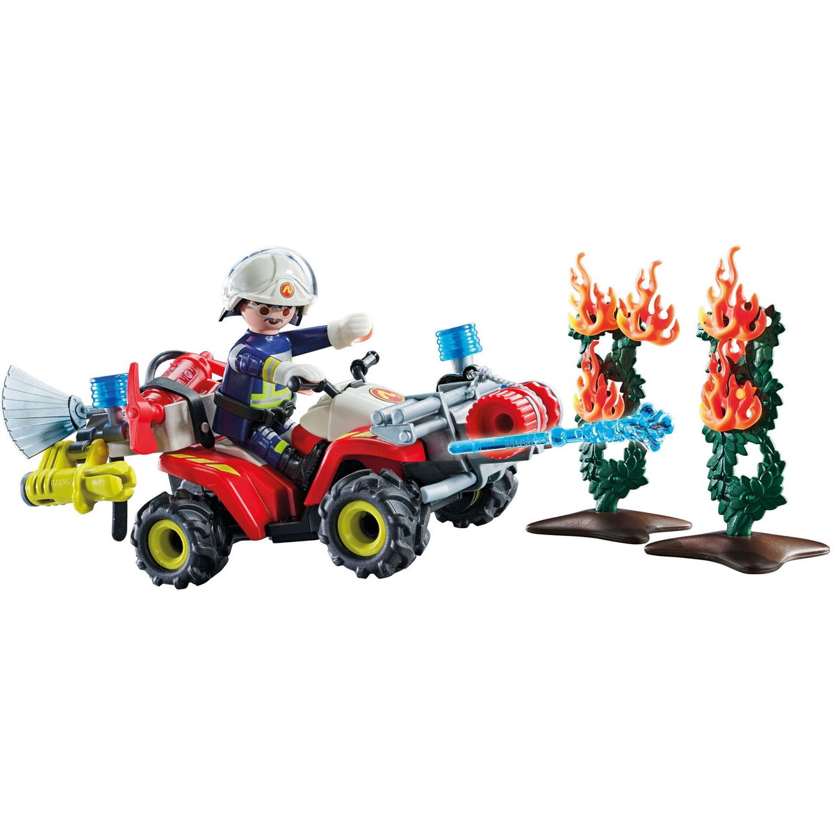 PLAYMOBIL Fire Quad Extinguishes Hedge Fire - Buy at 4mybaby