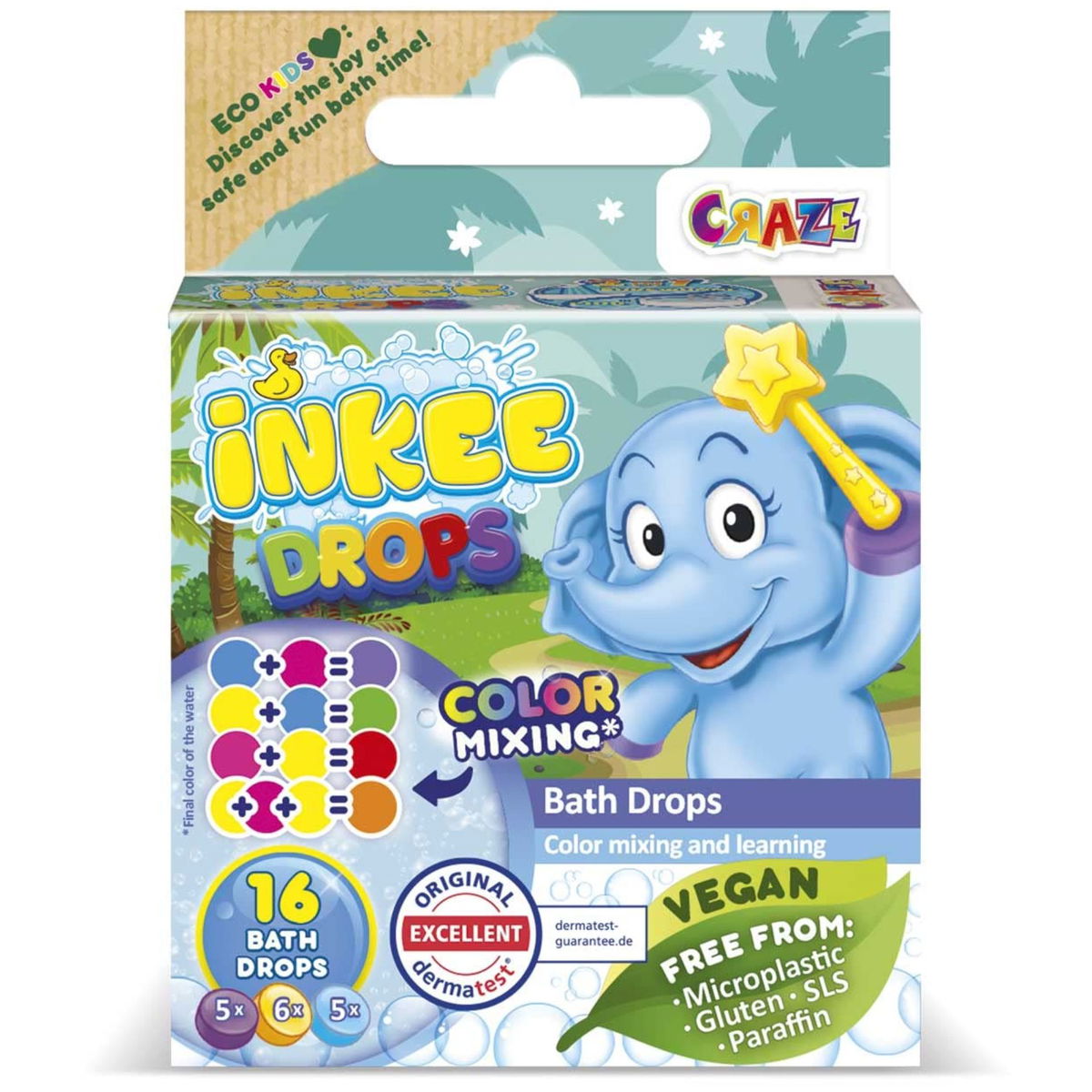 CRAZE Inkee Badedrops - Badespaß für Kinder ab 3 Jahren, sicher und ...