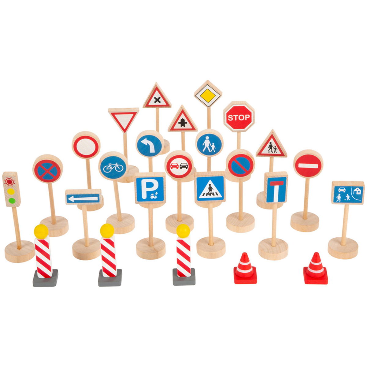 Traffic Signs Set - small foot Wooden 25pc | Shop 4mybaby
