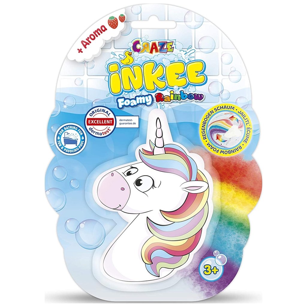 CRAZE Inkee Foamy Rainbow Bath Ball - Fun and Colour for the Bathtub