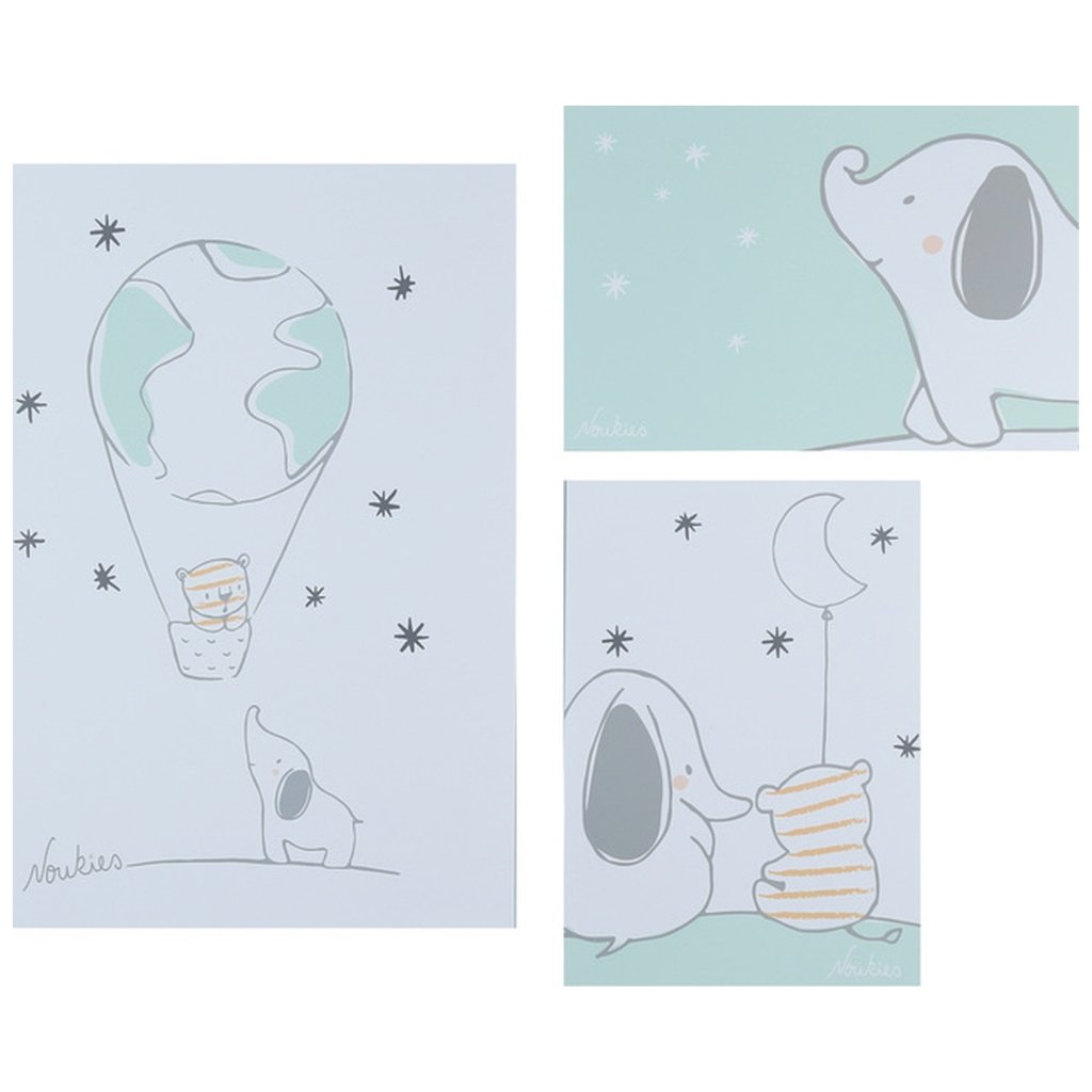 Noukies Anna&Milo Poster im 3er Set - niedliche Wanddeko für Kinderzimmer